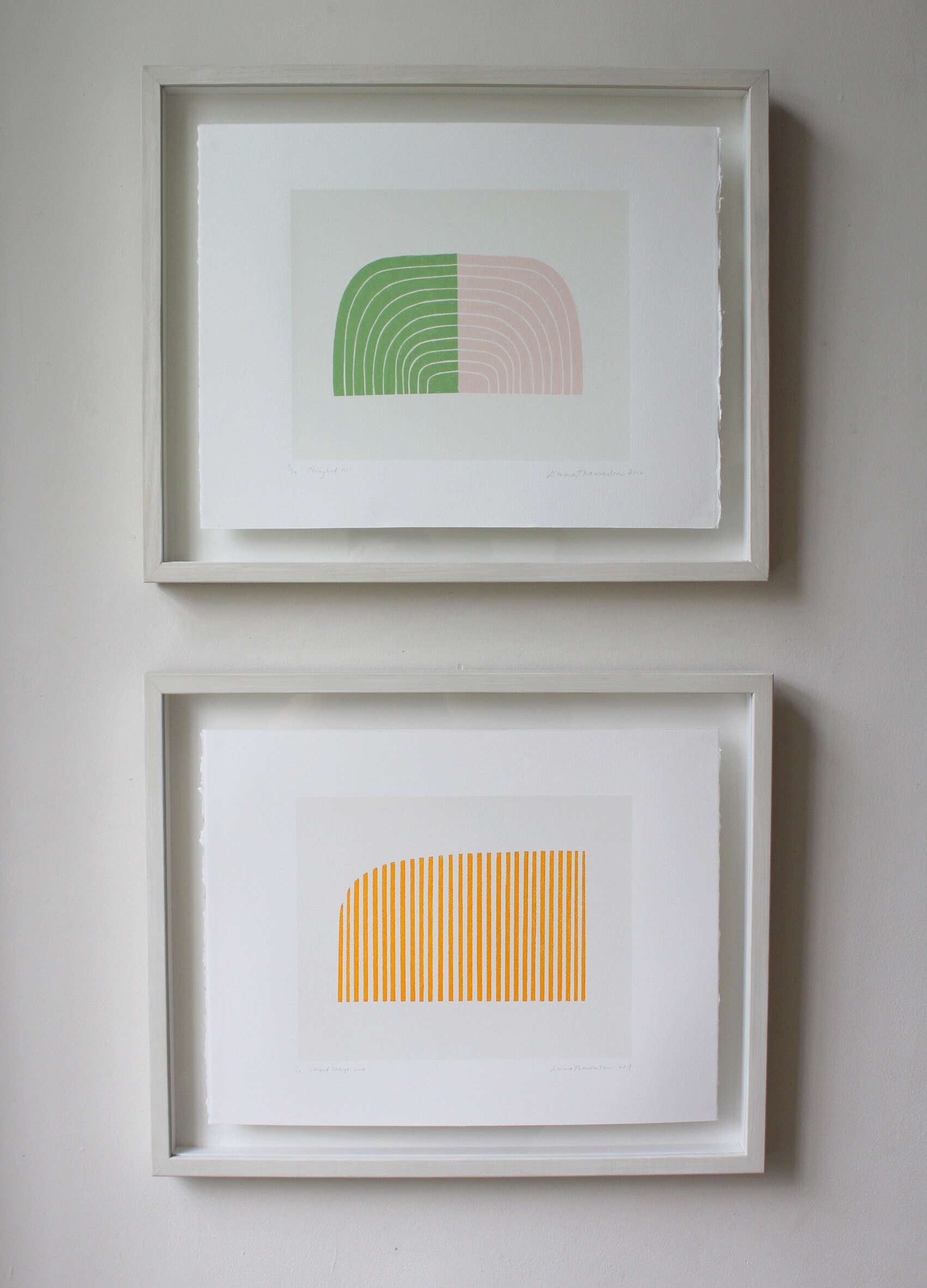 Minimal Original Orange Abstract Screenprint. Retro Modernist - Etsy Canada