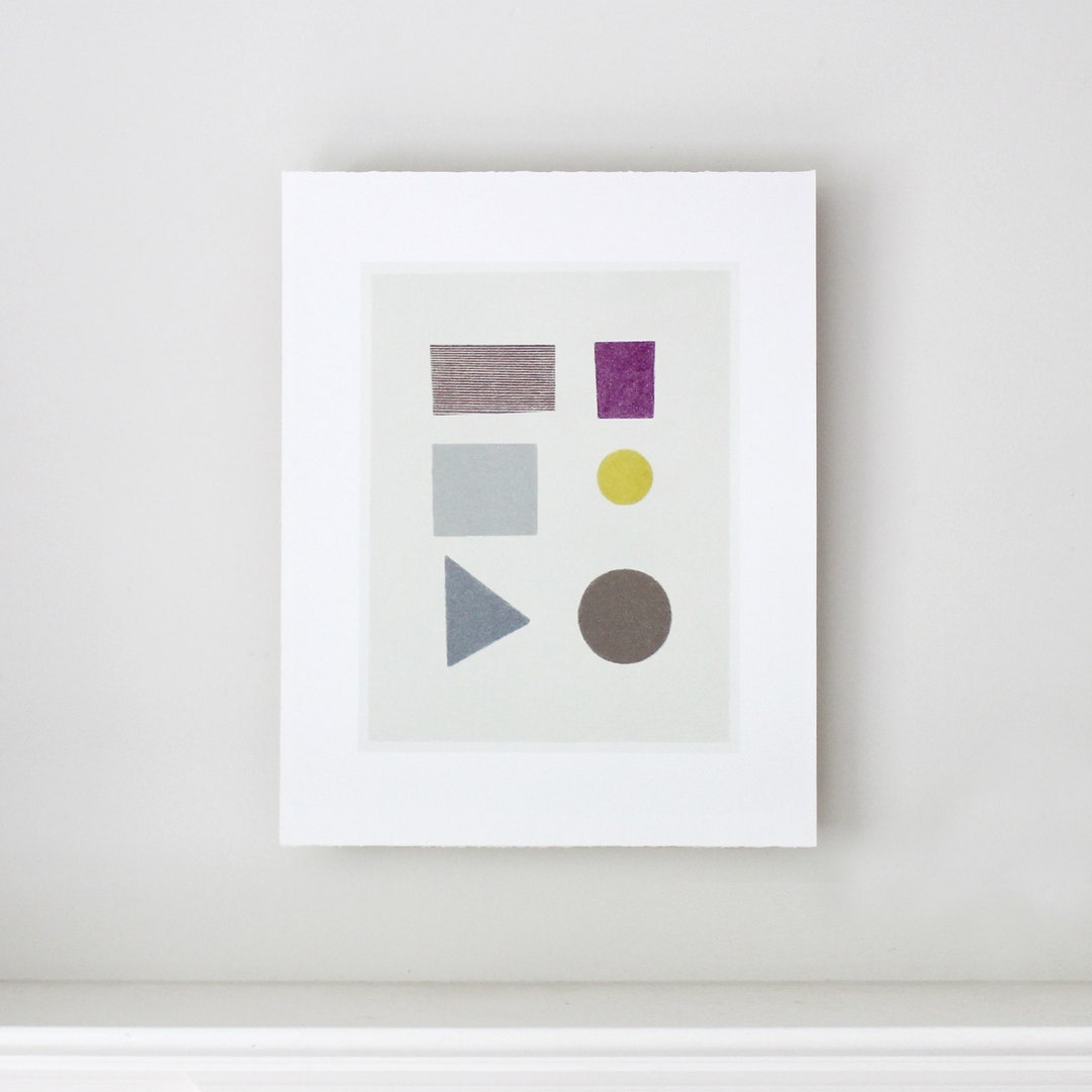 Minimal Print - Mid Century Modern - Original Handmade Screenprint ...