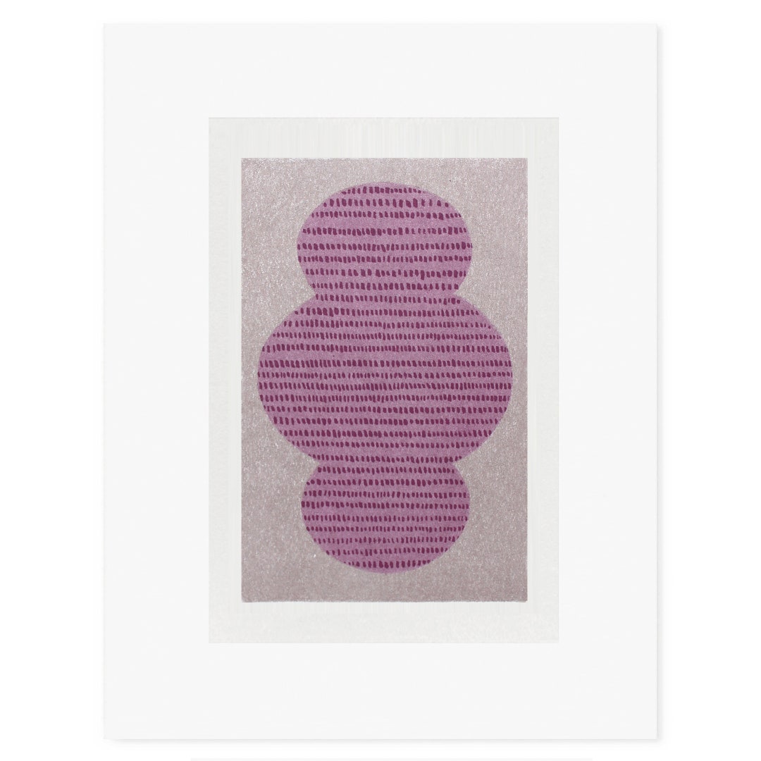 Gift for Her, Small Handmade Print, Abstract Screenprint in Crimson ...