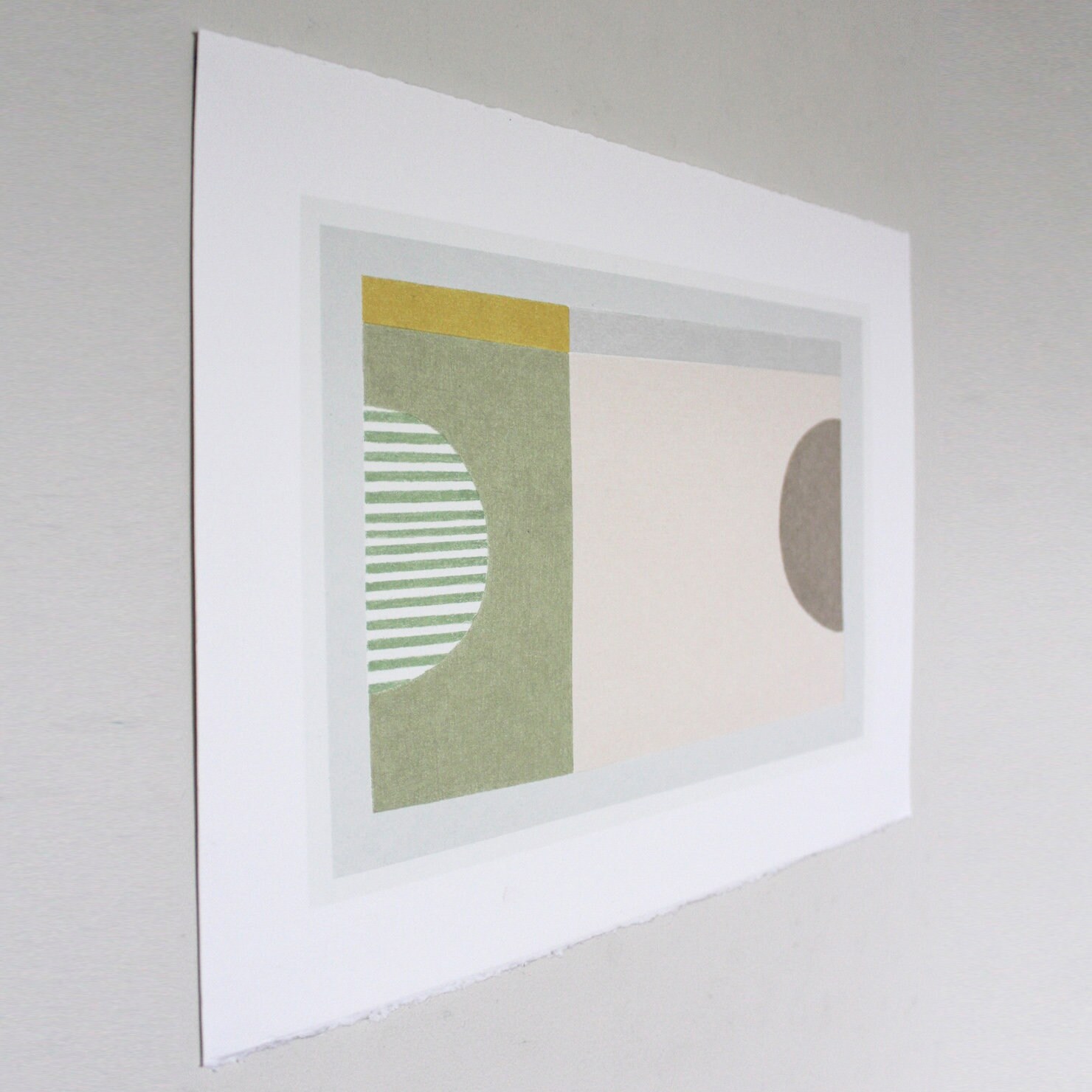 Abstract Landscape Original Drawing Screenprint. Colourful - Etsy Denmark