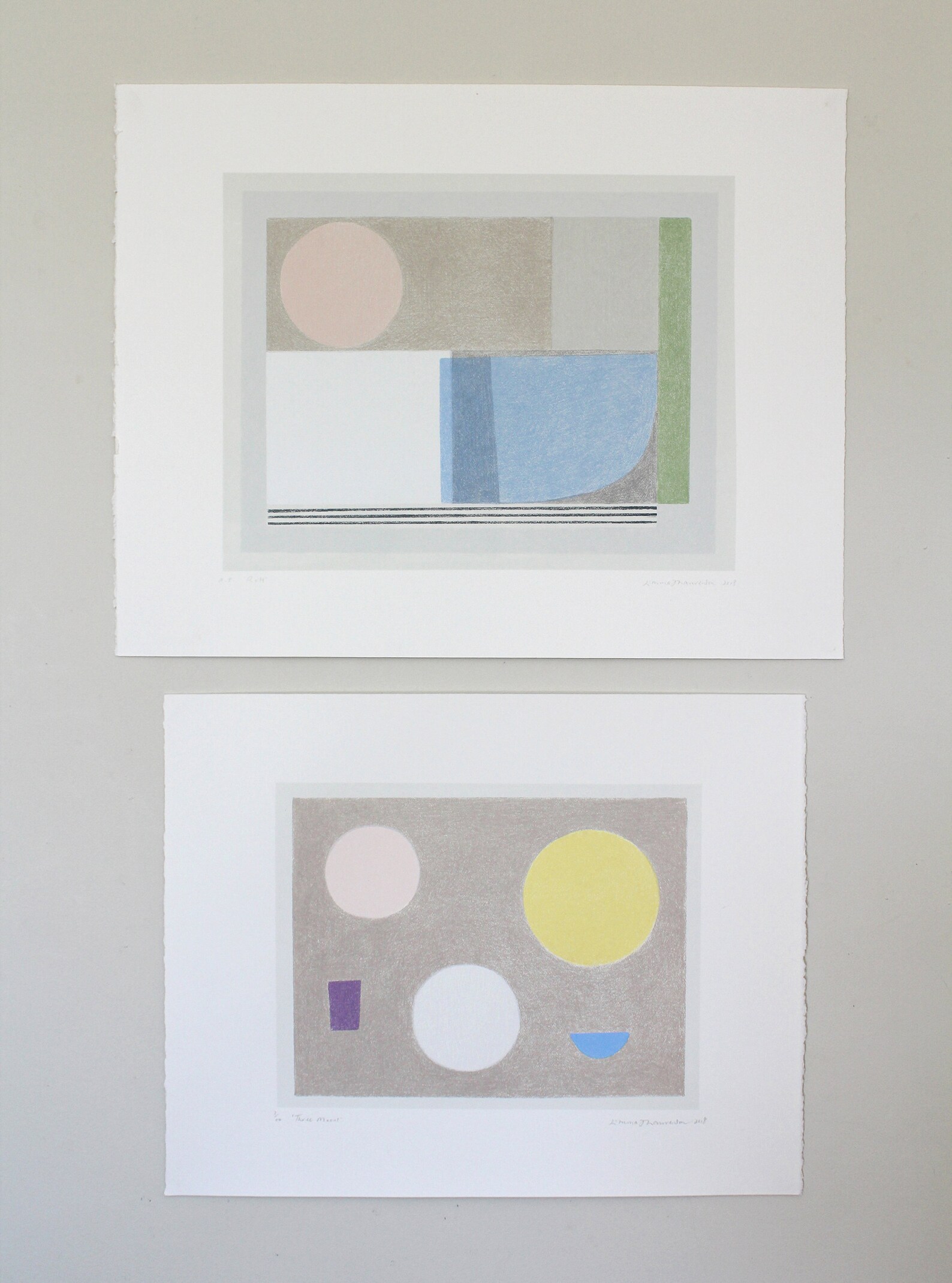 Geometric Screenprint Original Handmade Silkscreen Abstract | Etsy