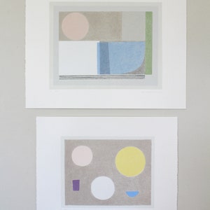 Geometric Screenprint, Original Handmade Silkscreen, Abstract Art ...