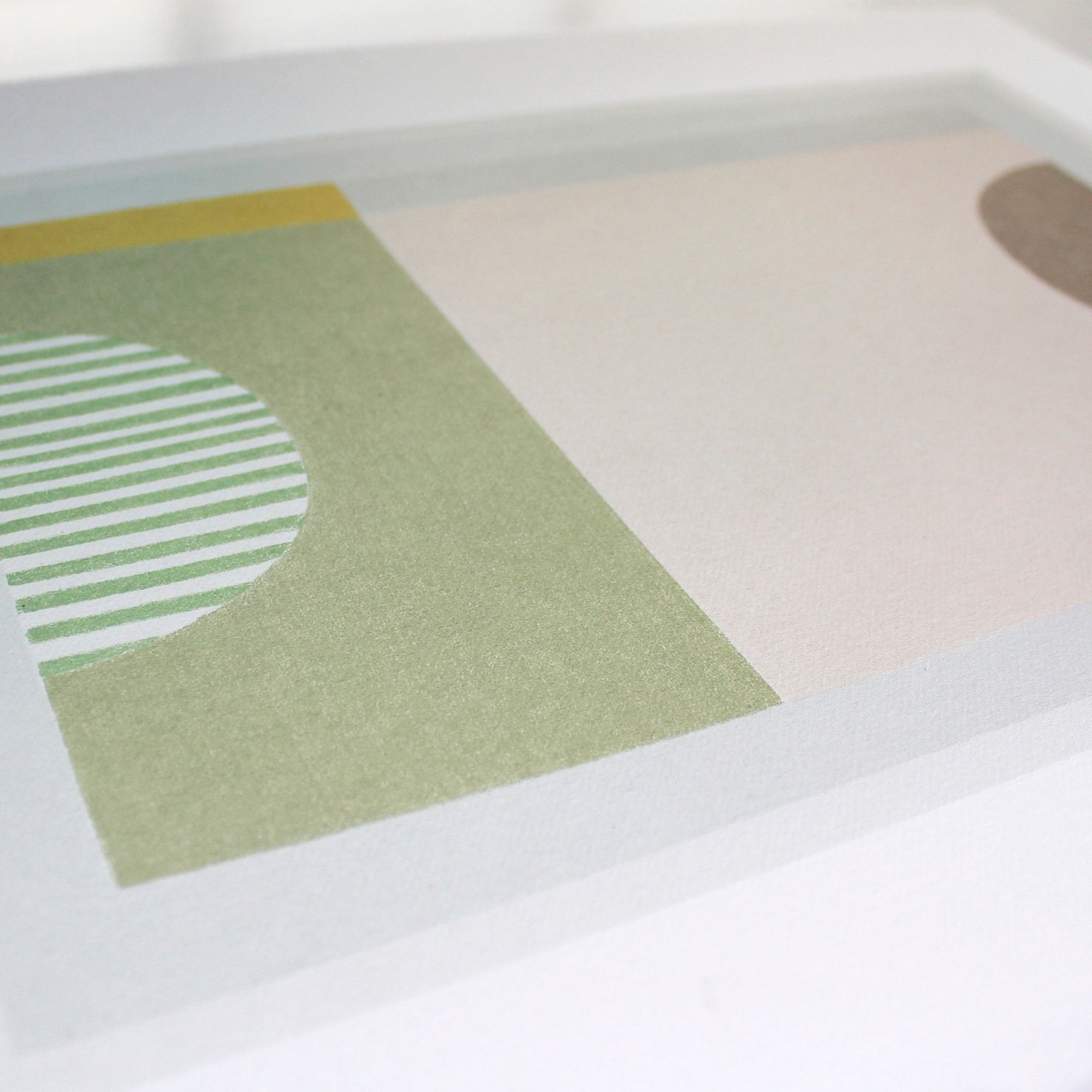 Abstract Landscape Original Drawing Screenprint. Colourful - Etsy Denmark