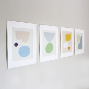 Set of Original Prints - Abstract Shapes Prints - Set Abstract Prints ...
