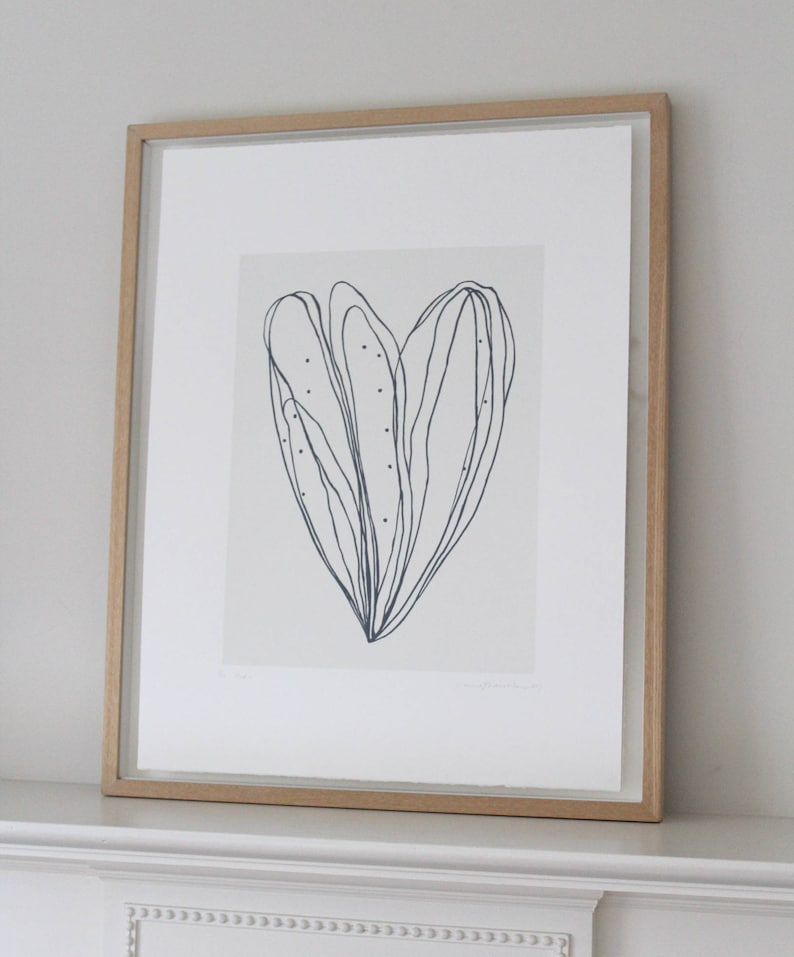 Black and White Botanical Print - Modern Botanical Print - Minimal ...