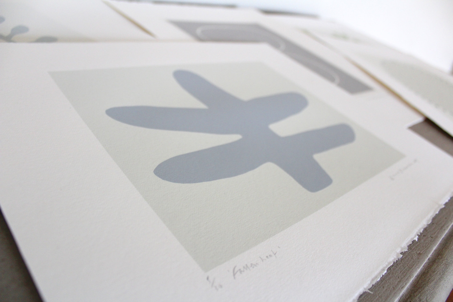 Small Abstract Print Original Print Modern Screenprint | Etsy