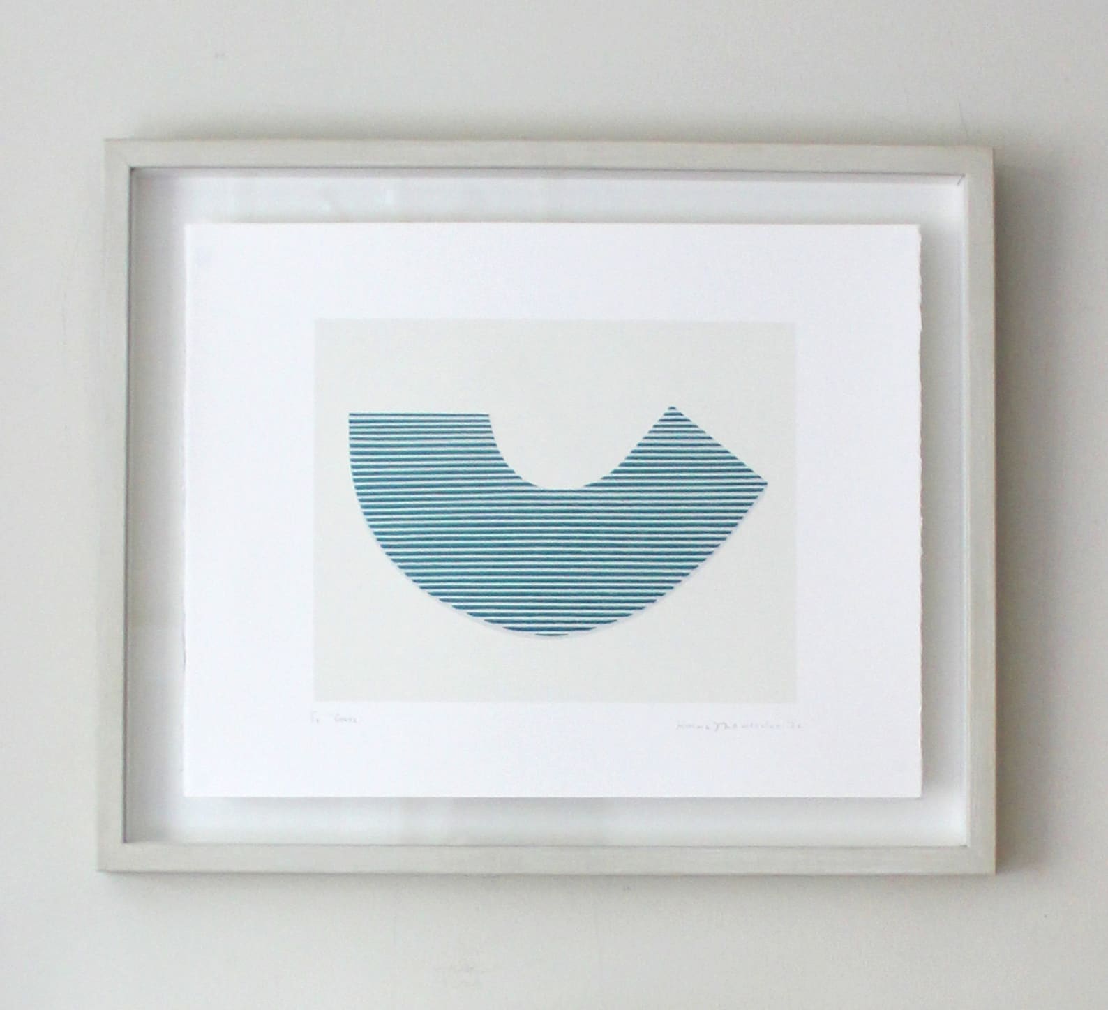 Mid Century Modern Art / Retro Screenprint / Sherbet Colours | Etsy