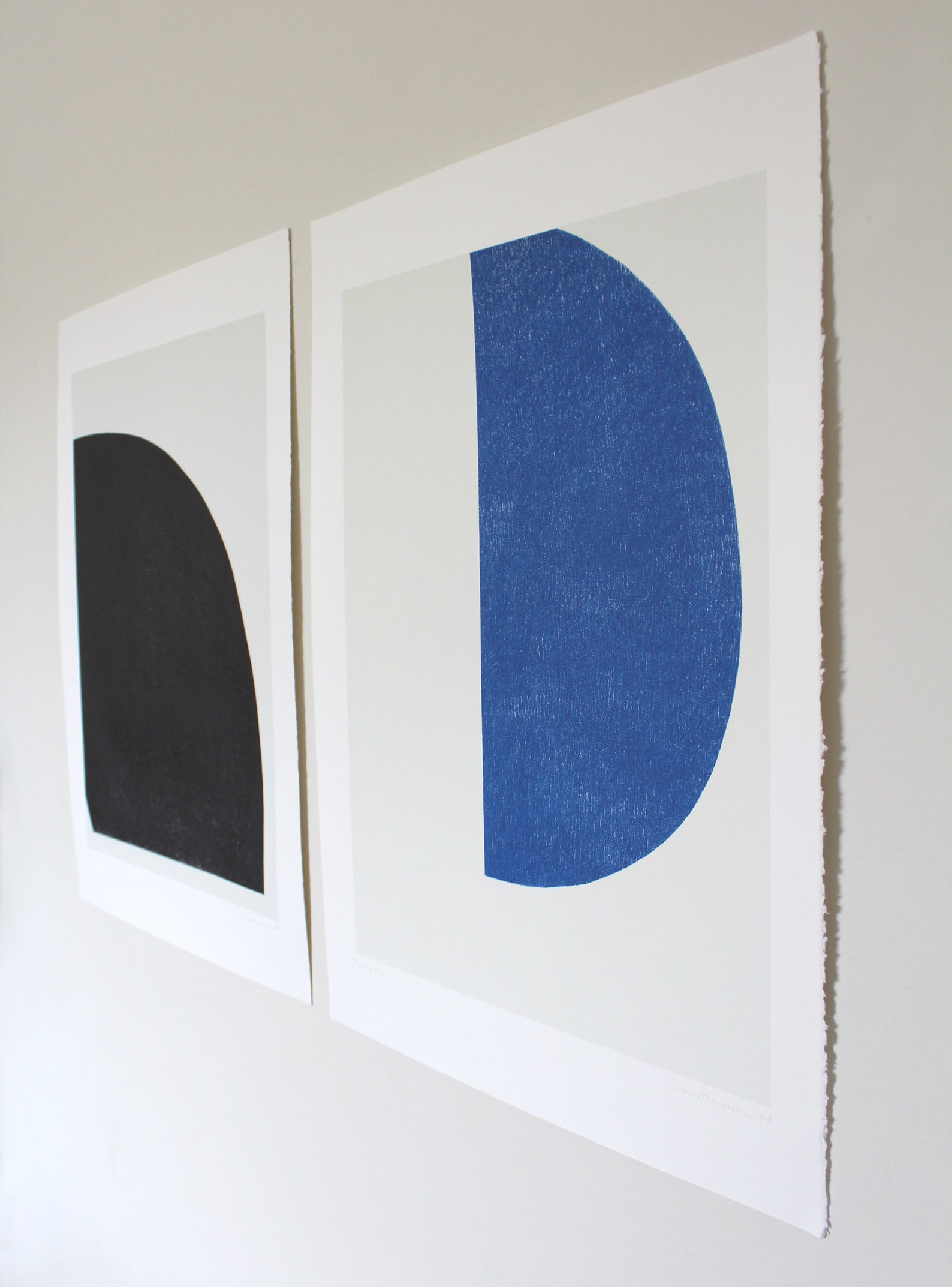 Large Black Abstract Minimal Original Screenprint Modern | Etsy