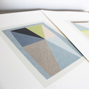 Geometric Screenprint: Mid-century Modern Abstract Wall Art - Etsy