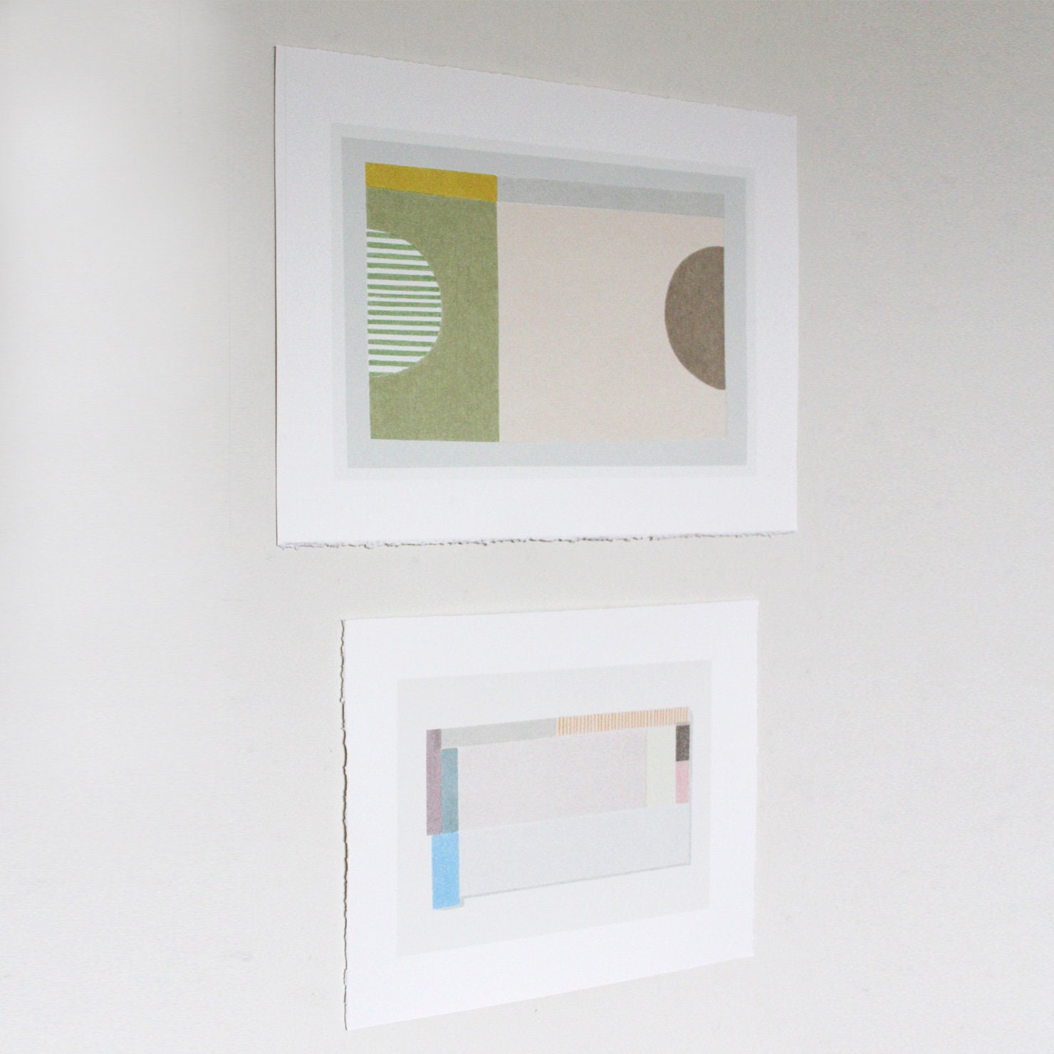 Abstract Landscape Original Drawing Screenprint. Colourful - Etsy Denmark