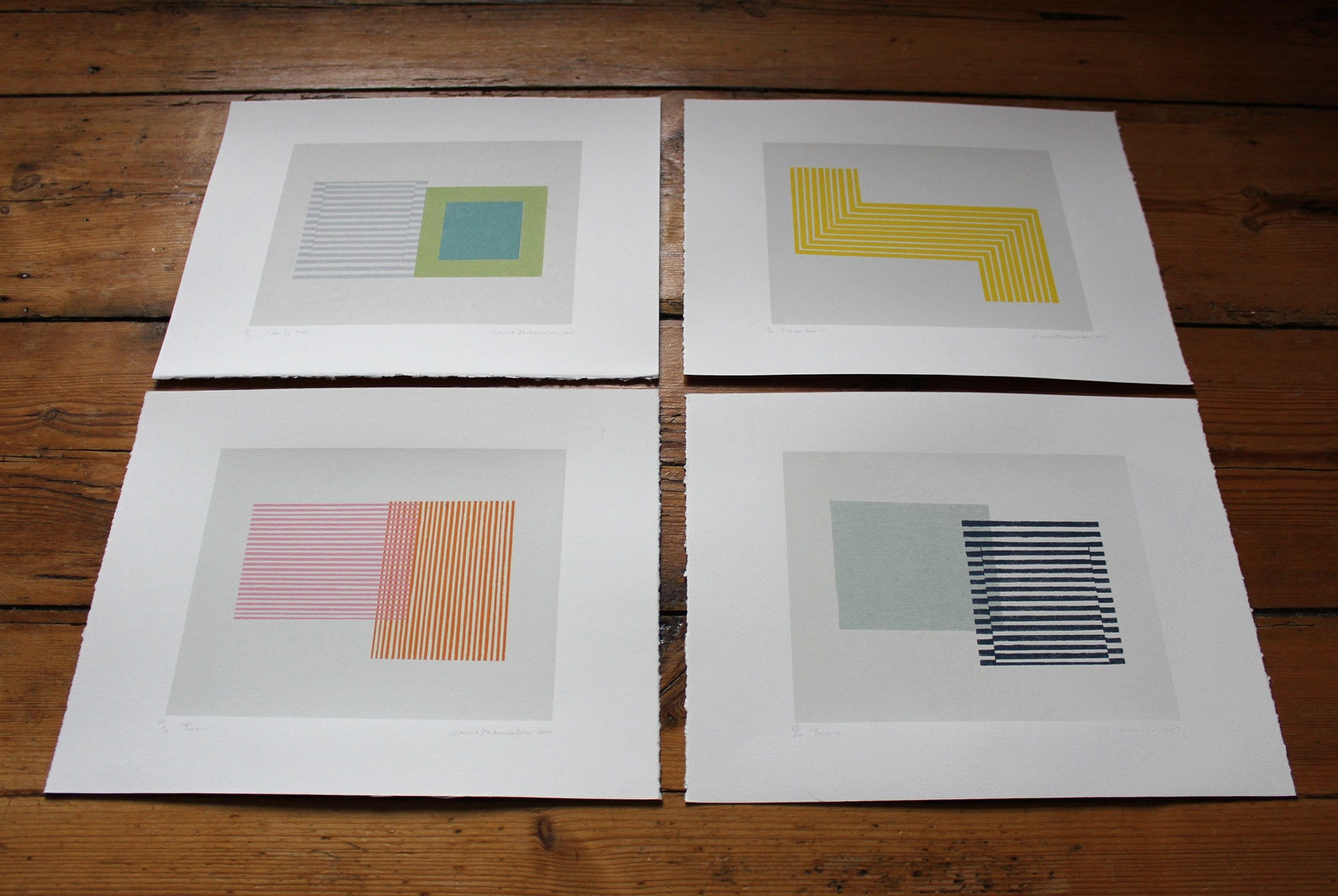 Mid Century Modern Geometric Original Screenprint Handmade - Etsy