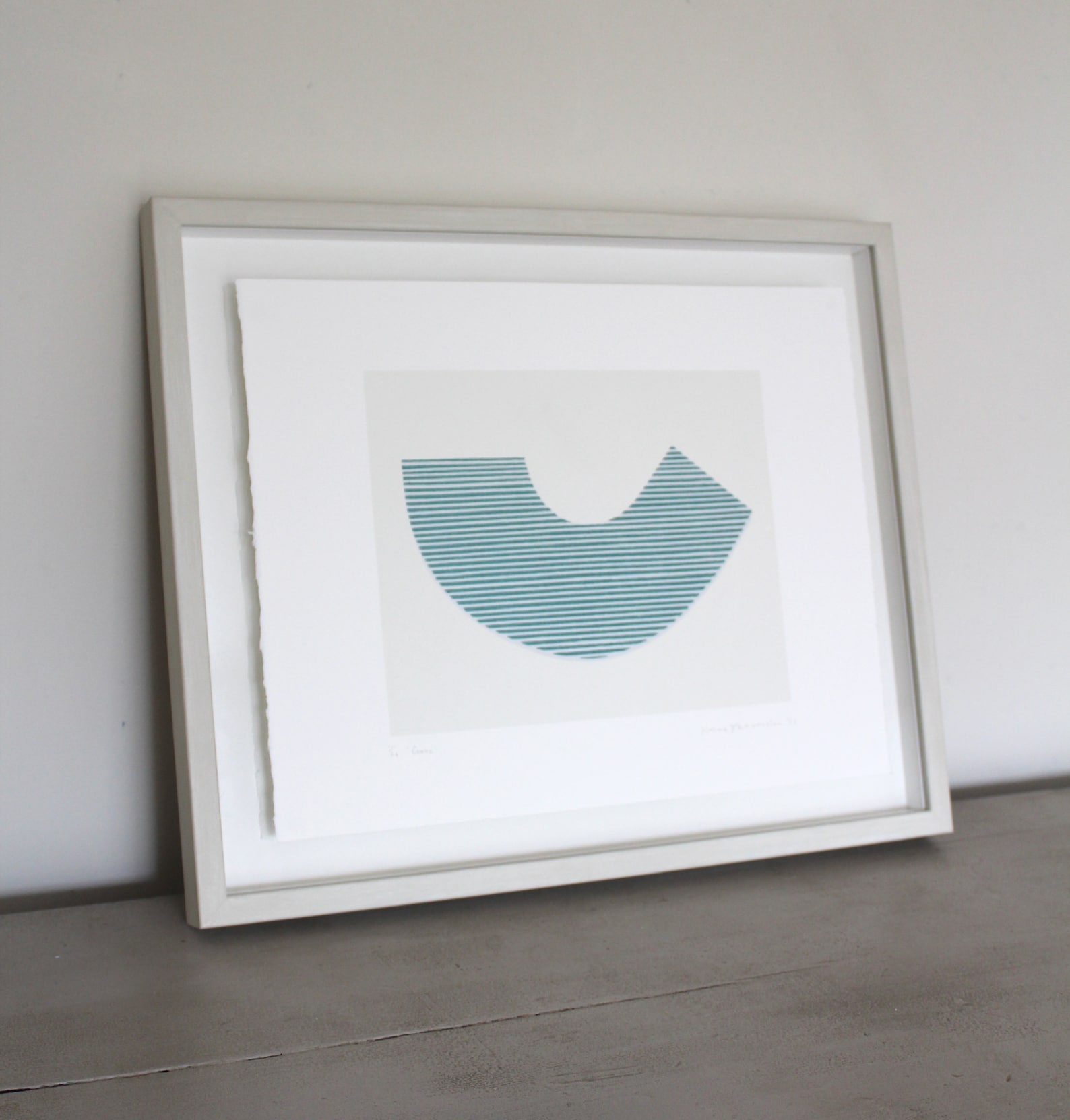 Mid Century Modern Art / Retro Screenprint / Sherbet Colours | Etsy