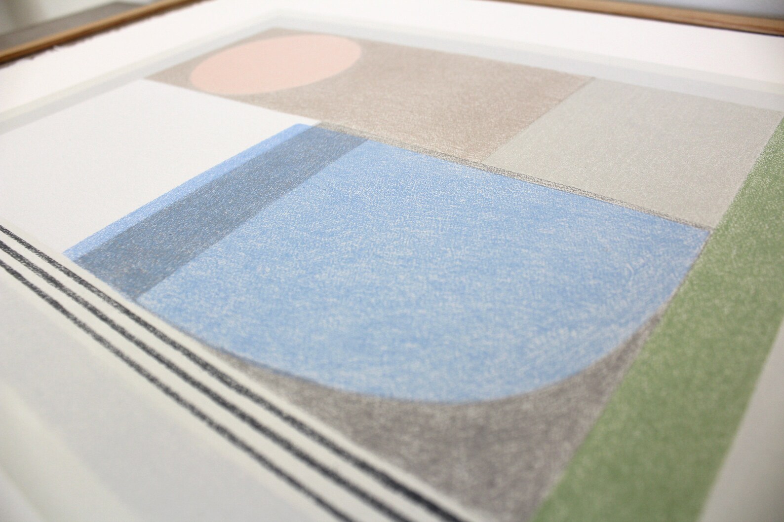 Geometric Screenprint Original Handmade Silkscreen Abstract | Etsy