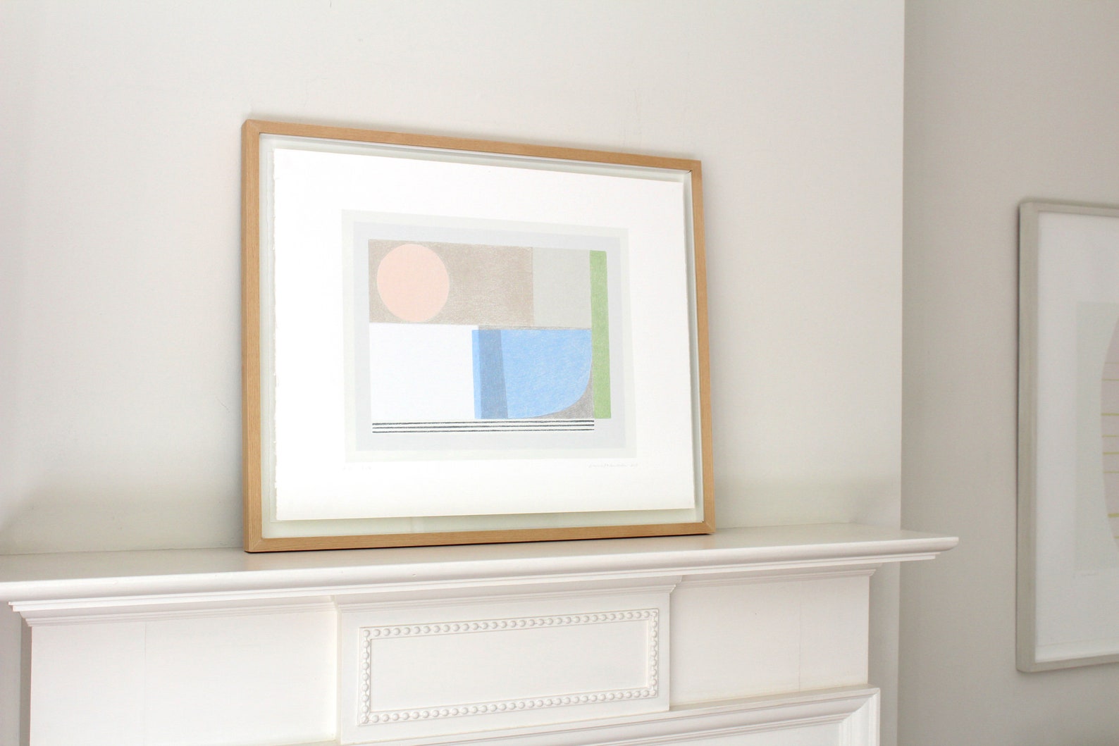 Geometric Screenprint, Original Handmade Silkscreen, Abstract Art ...