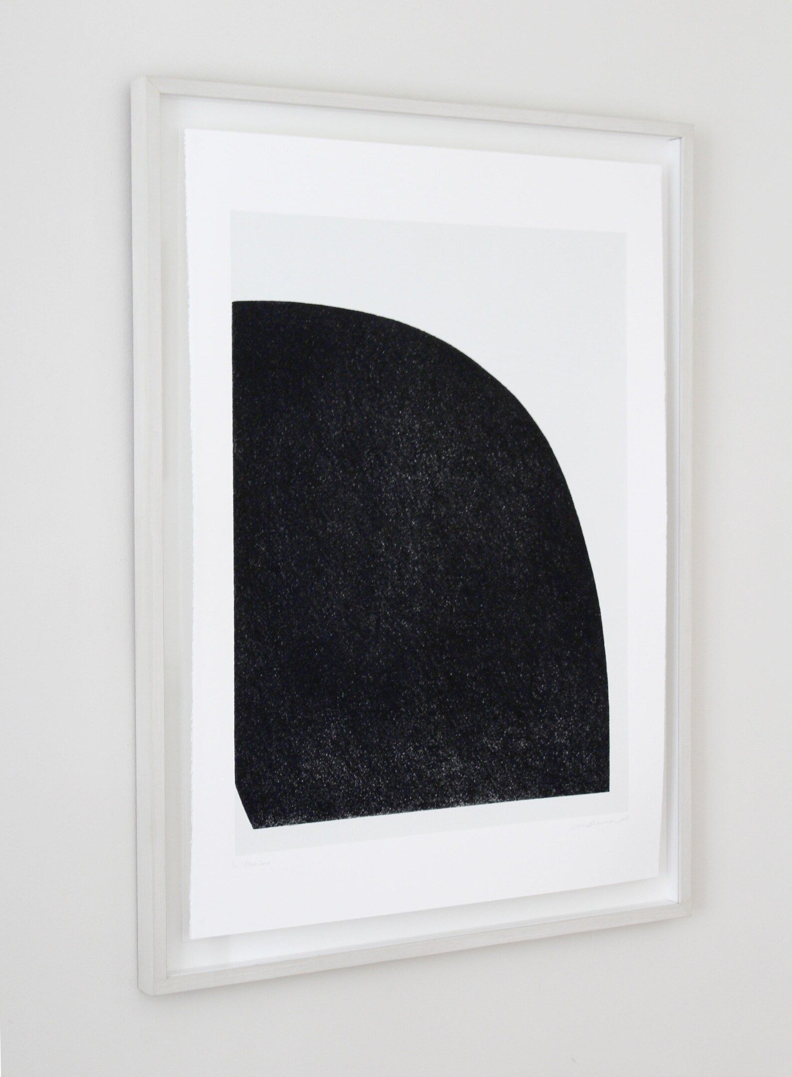 Large Black Abstract, Minimal Original Screenprint, Modern Wall Decor ...