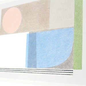 Geometric Screenprint, Original Handmade Silkscreen, Abstract Art ...