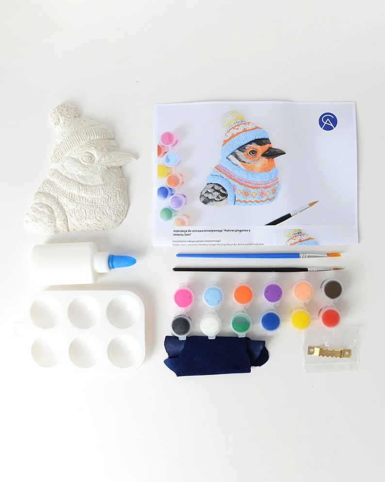DIY Robin Painting Kit: Handmade Plaster Bird Wall Art Activity - Etsy