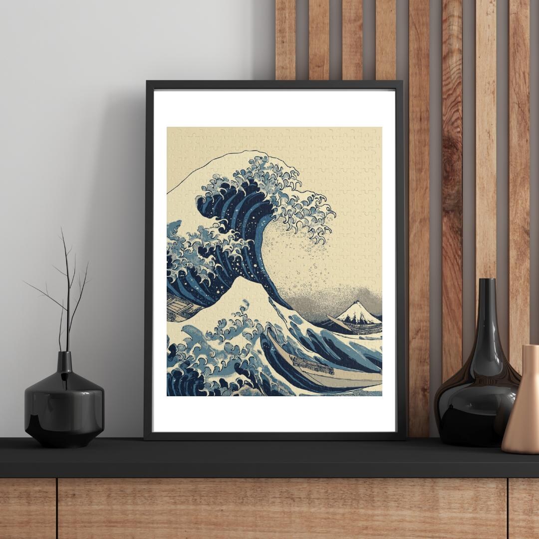 The Great Wave Hokusai Wall Art Puzzle - 120, 252, 500-piece,wave off ...