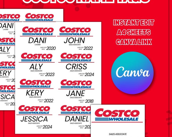 Costco Item Signs + Customizable Sign Canva Template - Etsy Canada