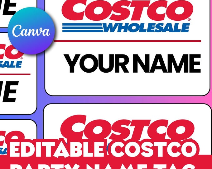 Costco Item Signs + Customizable Sign Canva Template - Etsy Canada