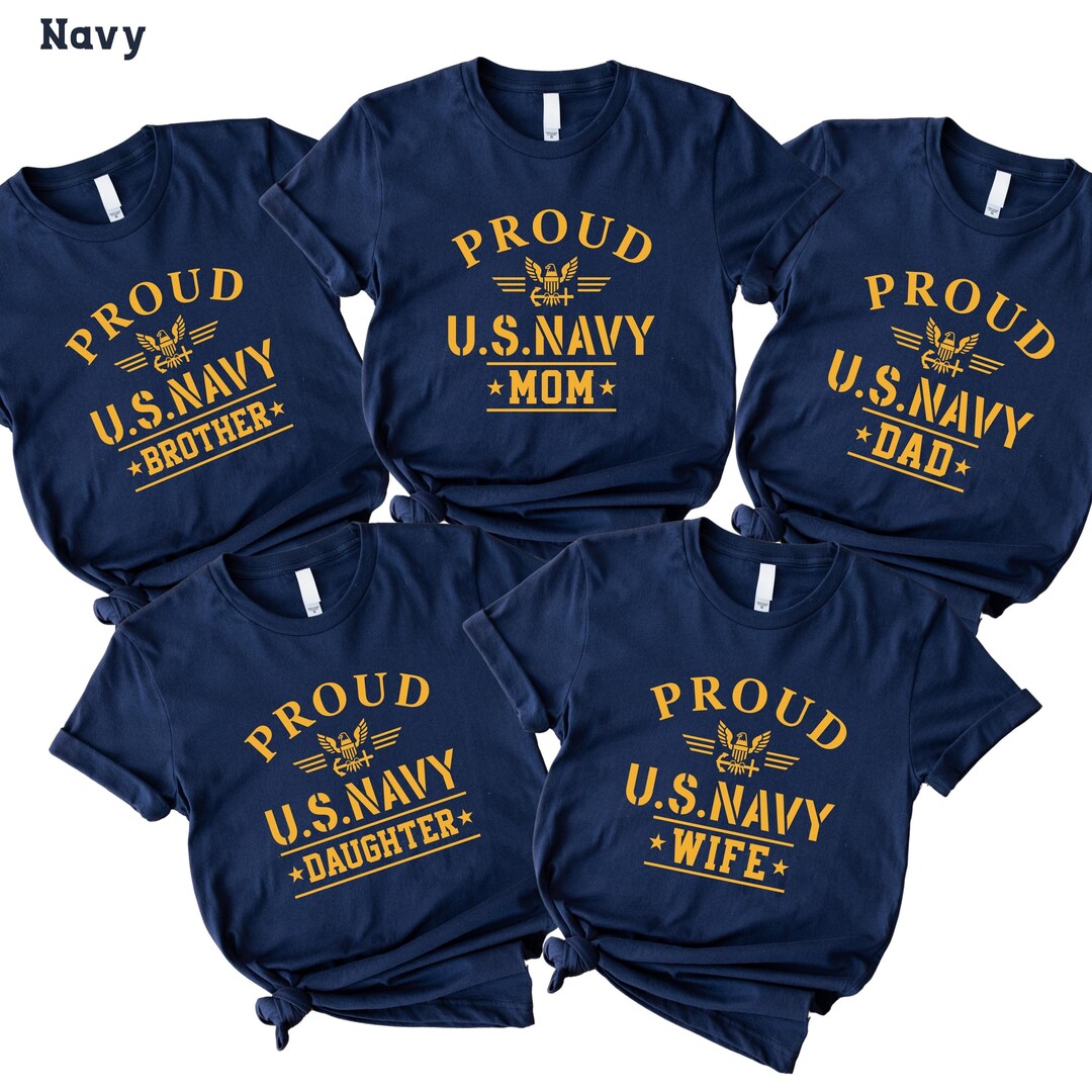 Proud Navy Family Shirt | Navy Mom Dad Tee | Military Support Gift - Etsy