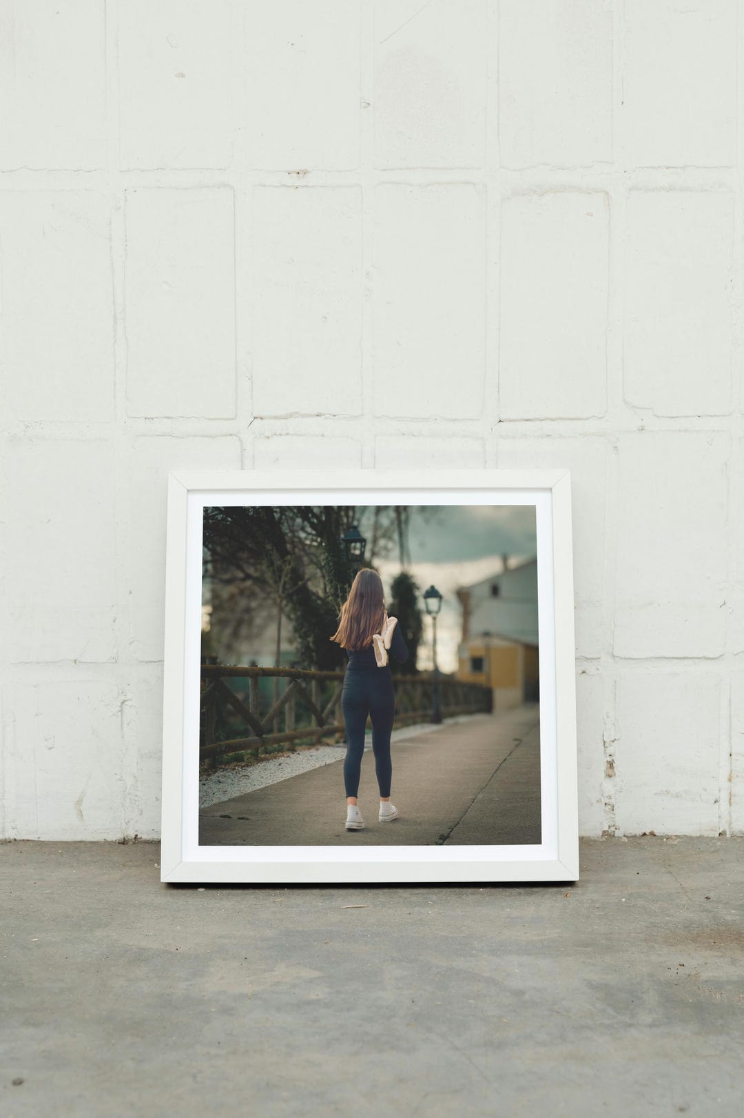 Boho Ballerina Photo Print: Rustic Village Girl, Ballet Slippers ...