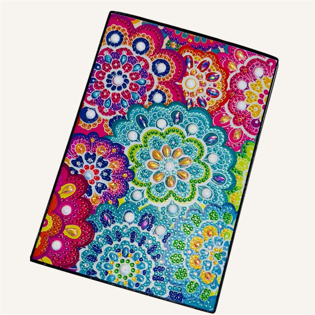 Mandala Sparkle Notebook – A5 Rhinestone Journal • Blank Pages ...