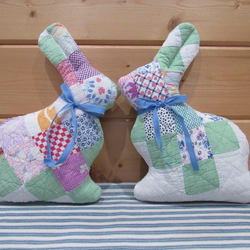 Patchwork Bunny - Etsy