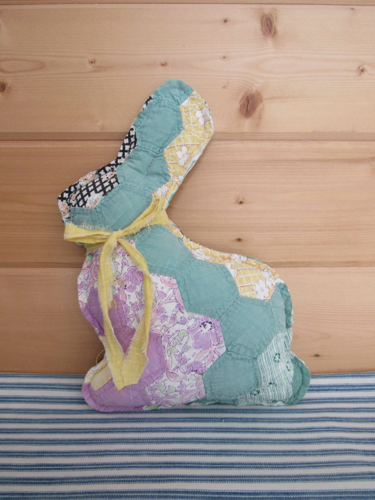 Farmhouse Stuffed Rabbit Large Quilt Bunny Shabby Country - Etsy