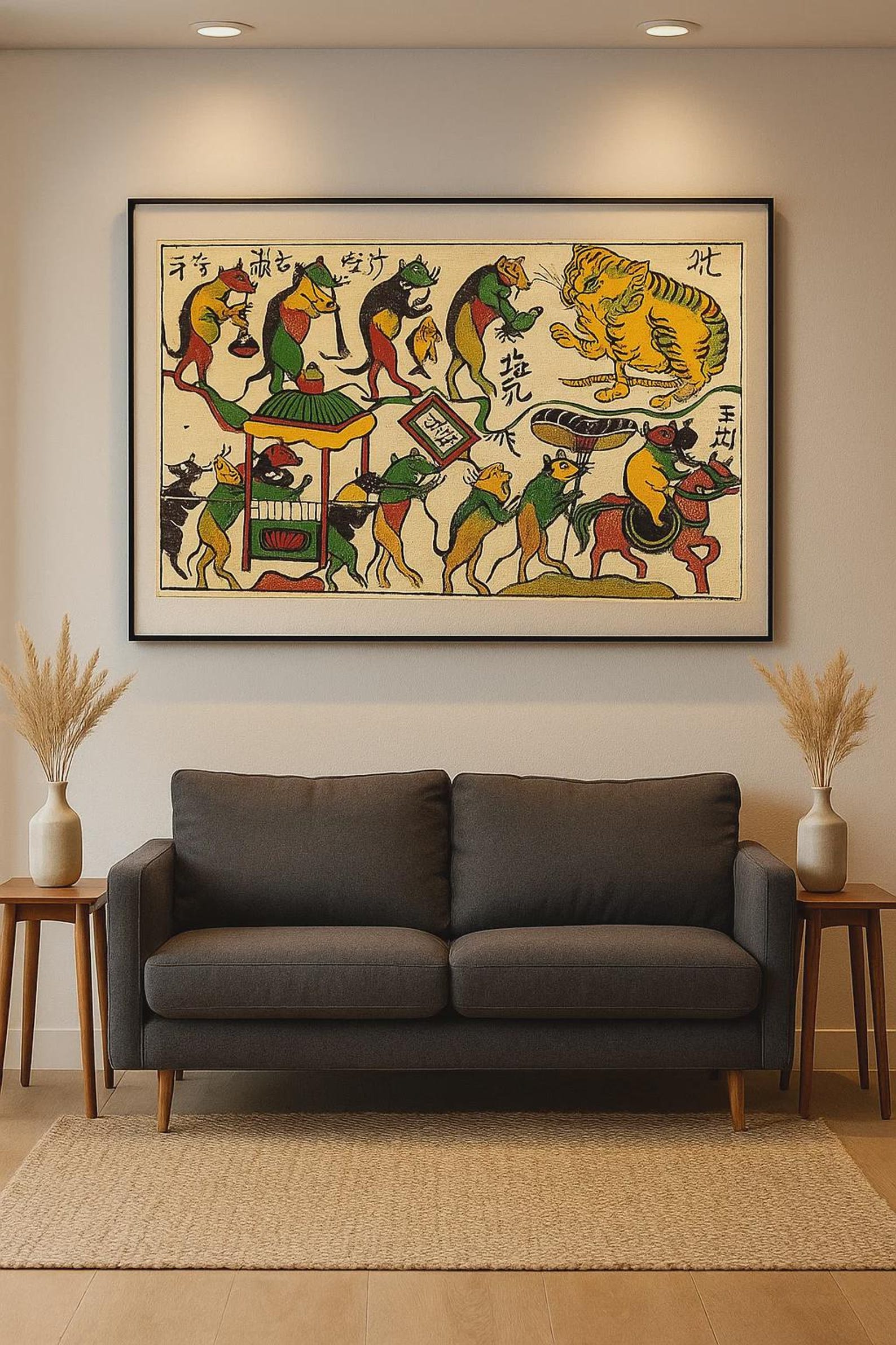 The Mouse Wedding Procession - Đám Cưới Chuột – Đông Hồ Folk-print Art ...