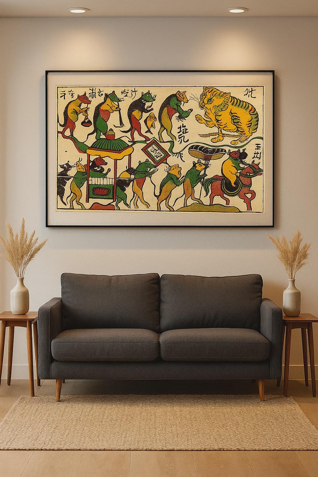The Mouse Wedding Procession - Đám Cưới Chuột – Đông Hồ Folk-print Art ...