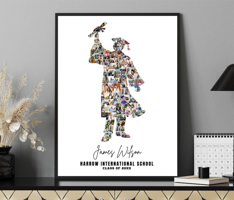 Plantilla de Canva para collage de fotos de graduación, póster de ...