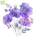 Violet Flower Clipart Bundle, 10 Watercolor Purple Bouquets, Wedding ...