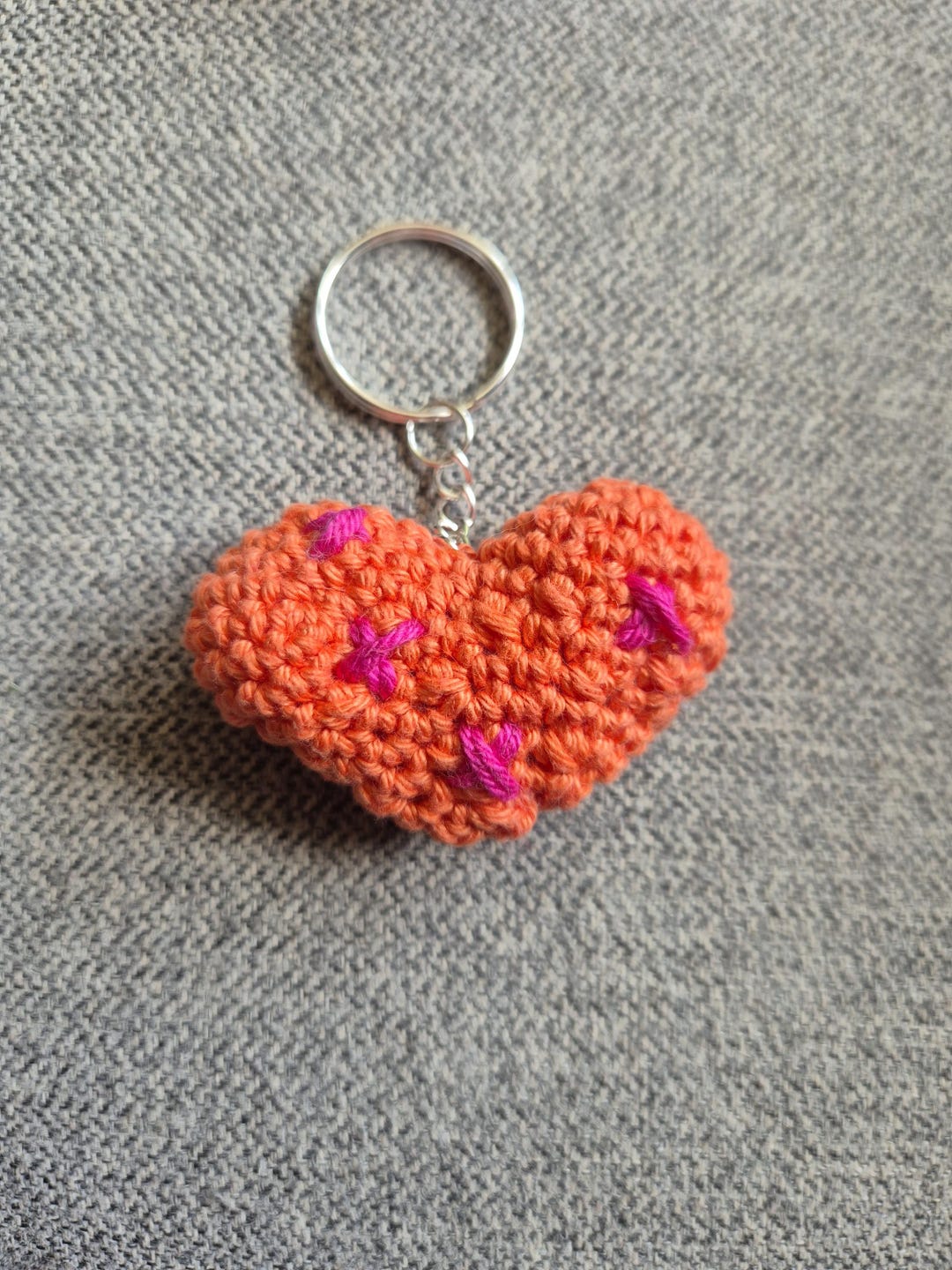 Mini Heart Crochet Pattern-pdf Download-valentine, Keychain, Amigurumi ...