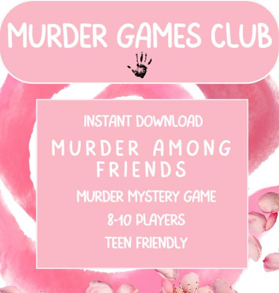 Teen Murder Mystery Game – Printable Birthday Party, 8-10 Players (PDF ...