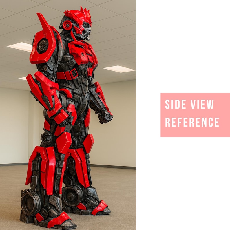 Red Mech Armor Robot Costume - Robotic Cosplay Suit for Adults - Etsy