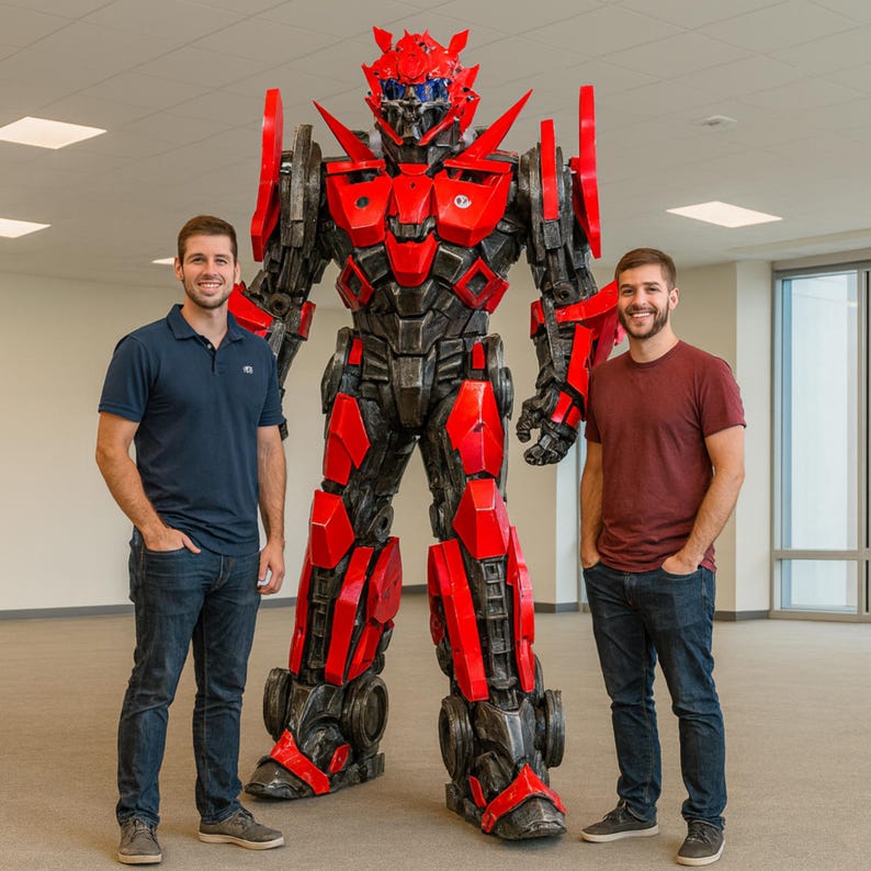 Red Mech Armor Robot Costume - Robotic Cosplay Suit for Adults - Etsy