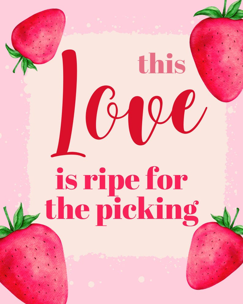 Berry Much in Love Party Decor Kit - Etsy
