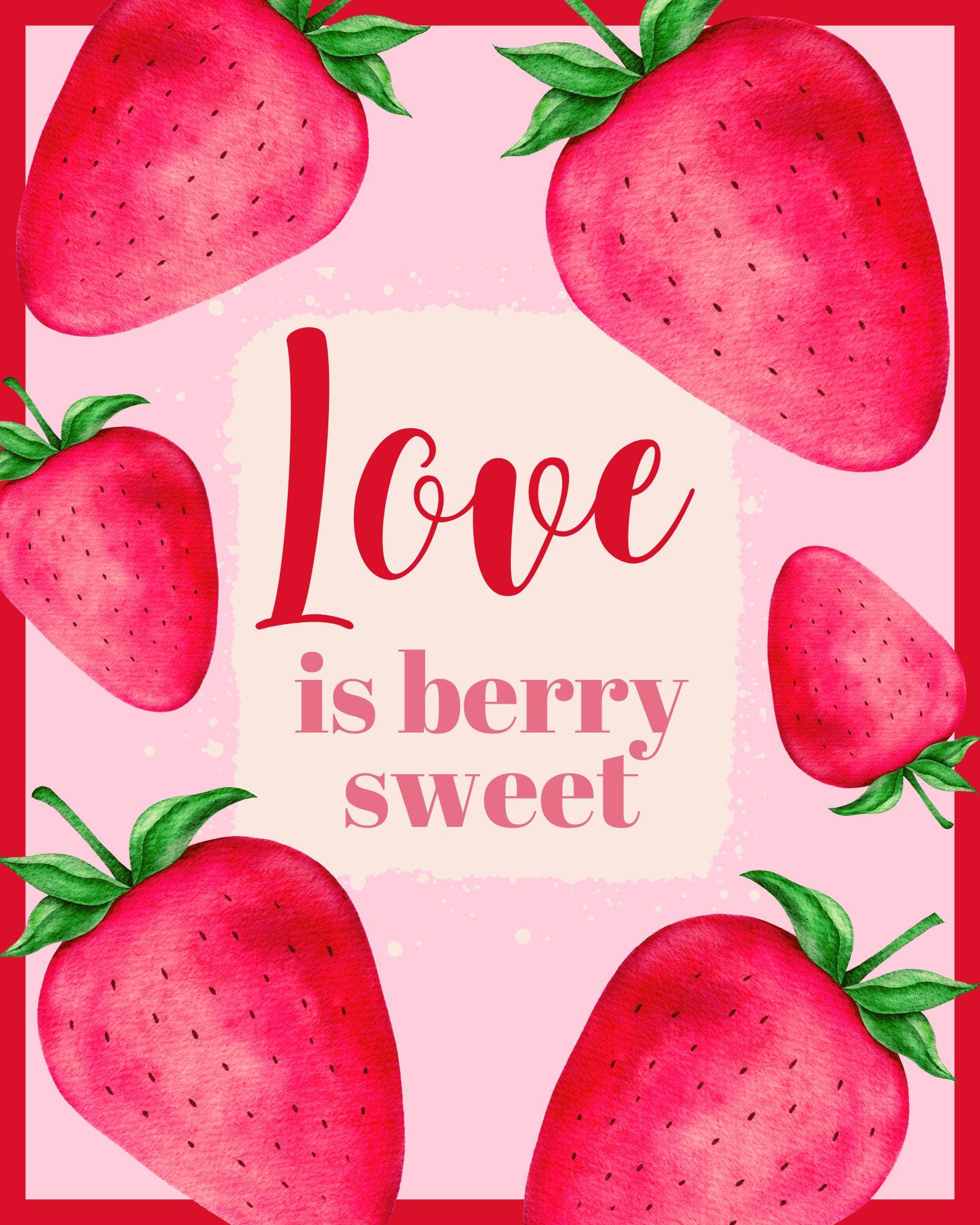 Berry Much in Love Party Decor Kit - Etsy