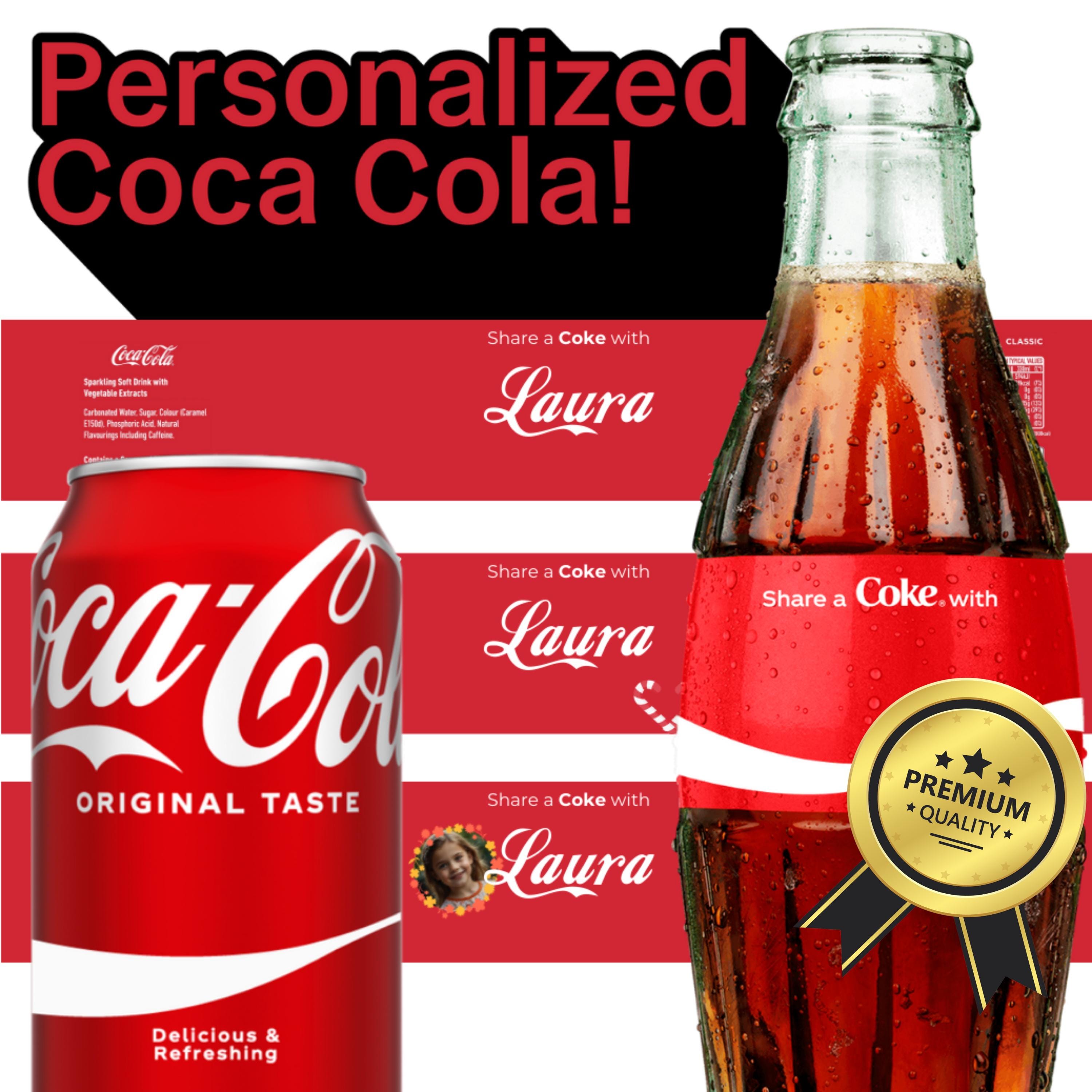 Digital Personalized Coca-cola Label Sticker, Coke Can Bottle for Happy ...
