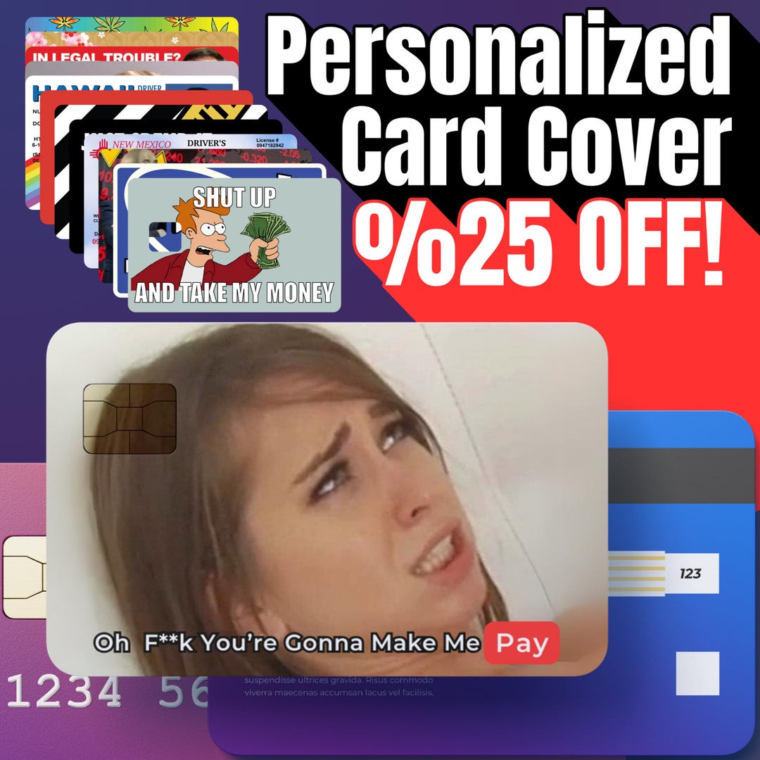 Personalized Credit Card Covers, Custom Card Stickers, Bank Card Skin ...