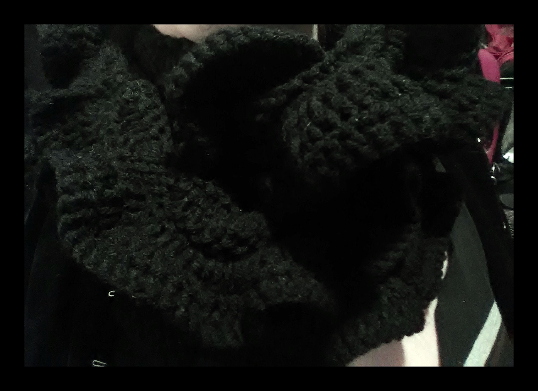 Ribbed Knit Ruffled Edge Cowl, Knitted Ruffle Cowl, Knitted Scarf ...