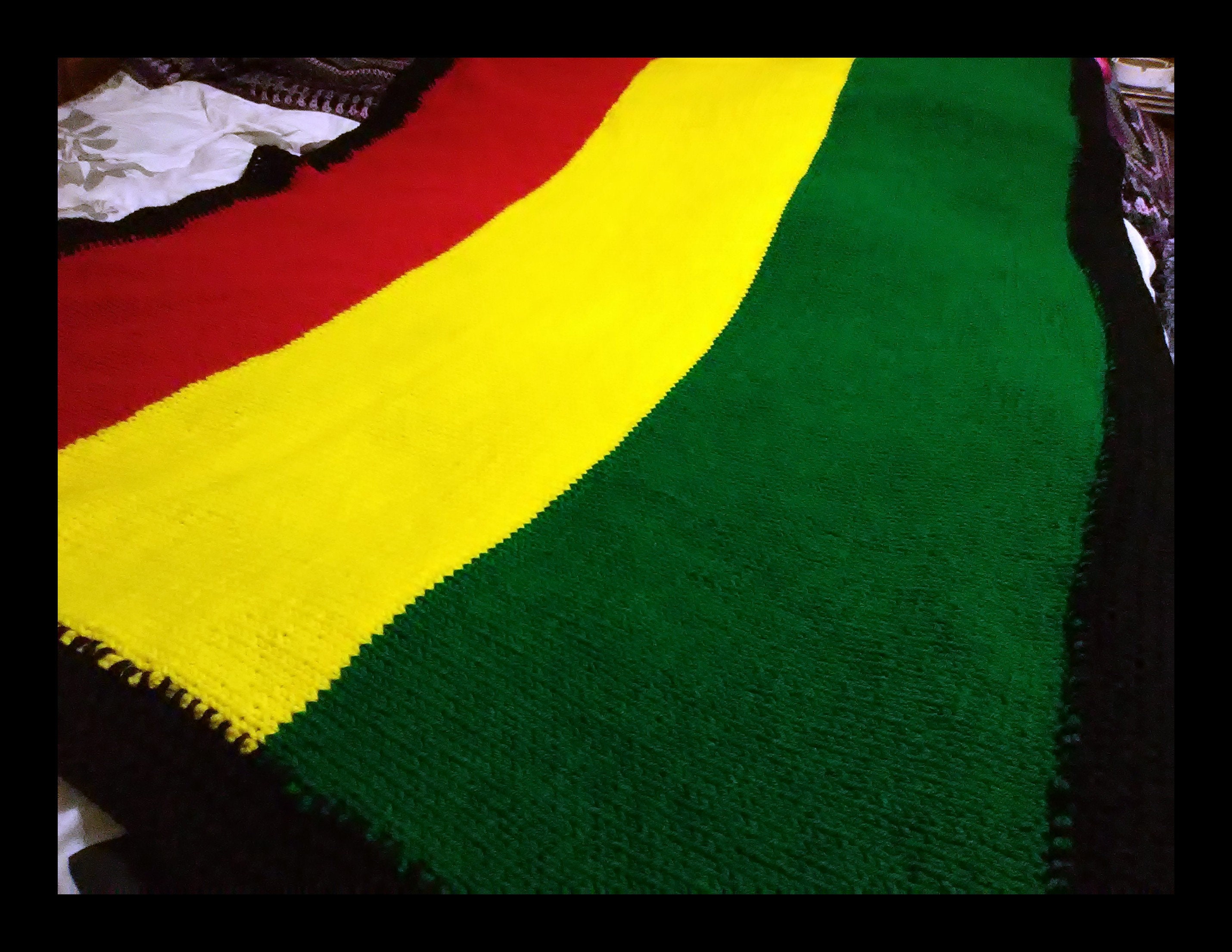 Rasta Throw Blanket, Knitted Blanket, Rastafarian, Rasta Blanket, Rasta ...