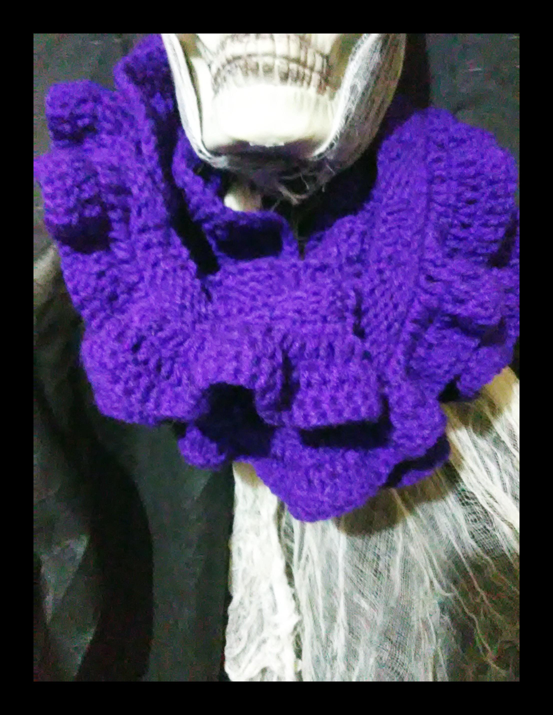 Ribbed Knit Ruffled Edge Cowl, Knitted Ruffle Cowl, Knitted Scarf ...