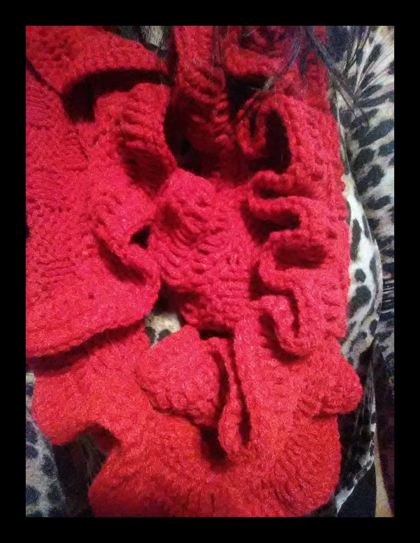 Ribbed Knit Ruffled Edge Cowl, Knitted Ruffle Cowl, Knitted Scarf ...