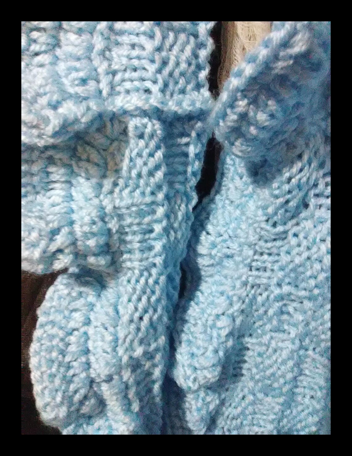 Ribbed Knit Ruffled Edge Cowl, Knitted Ruffle Cowl, Knitted Scarf ...