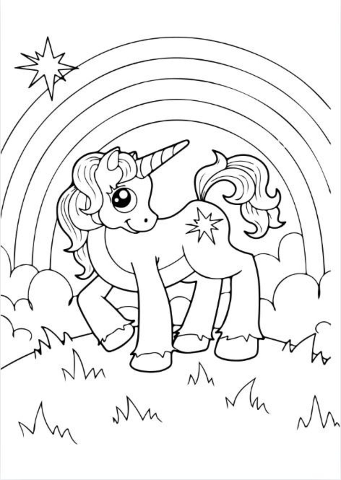 Horses Coloring Page, Kids Activity, Horse Coloring Page, Kids Activity ...