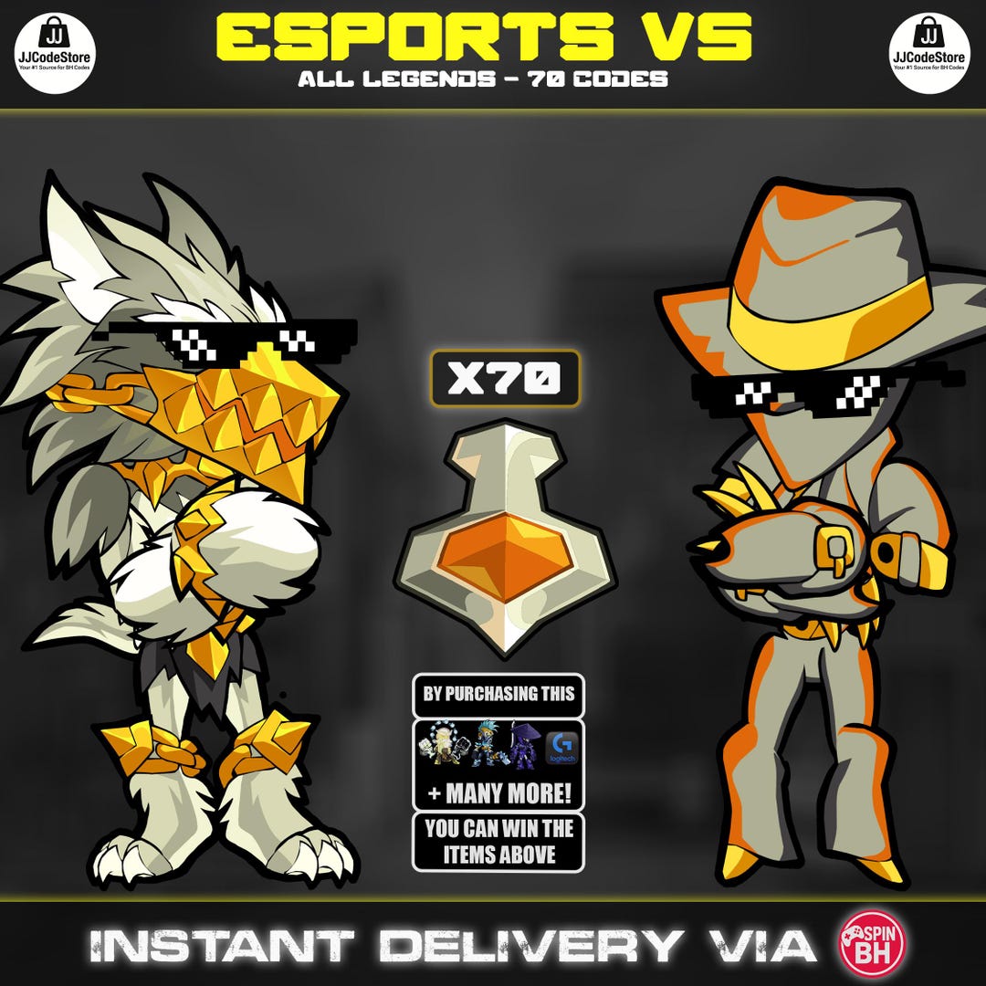 Brawlhalla – 70x V5 Color Codes | Full Legends Set | Instant Delivery ...
