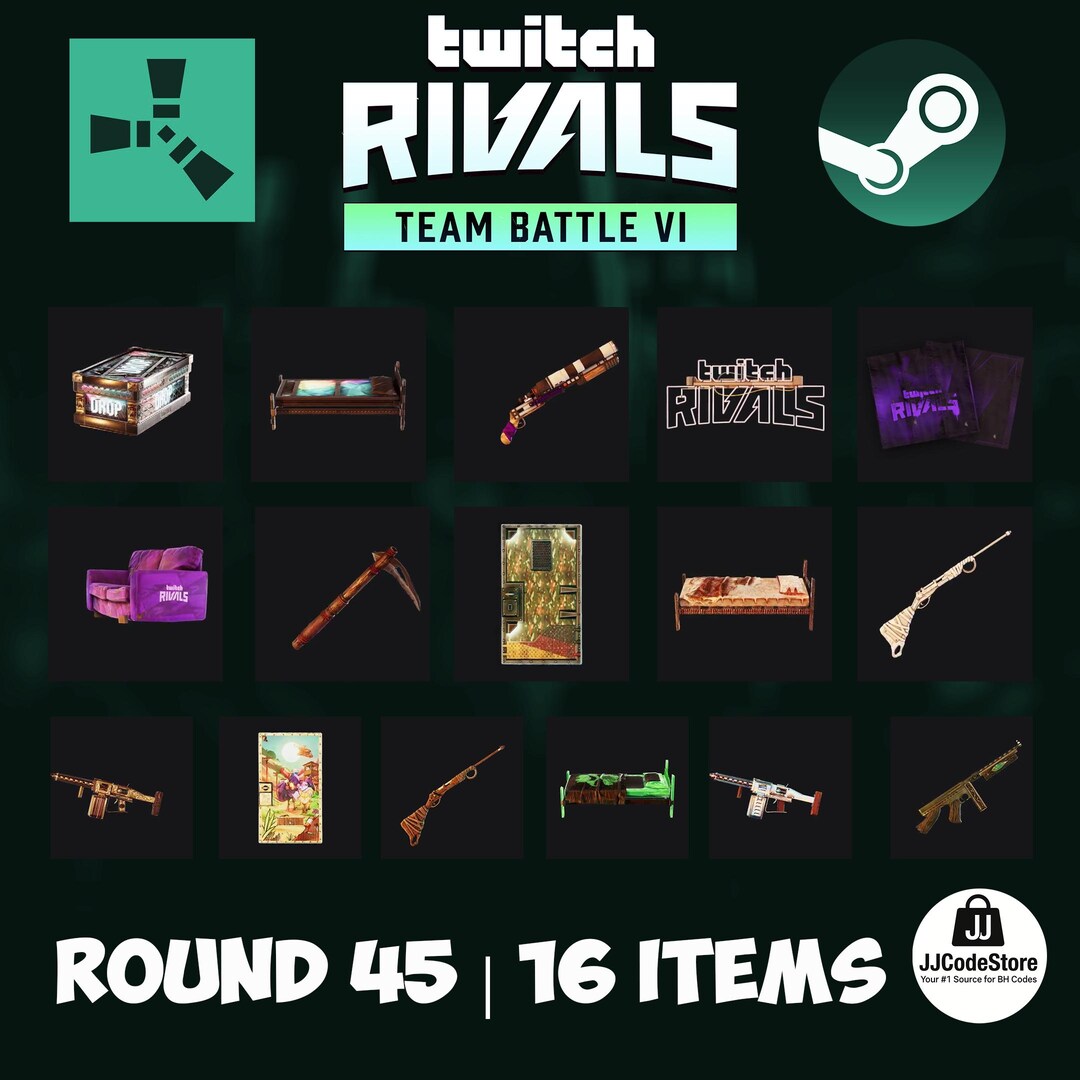 Rust Twitch Drops - Round 45 - 16 Items - Etsy