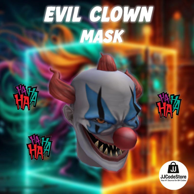 Roblox - Evil Clown Mask | All Platforms - Etsy